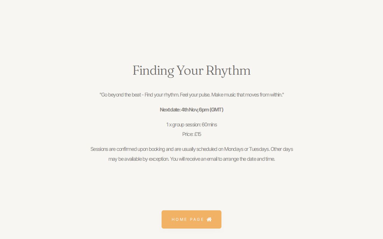 Finding Your Rhythm